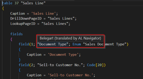 Show Microsoft Translations When Hovering Over Field Names in VS Code ...